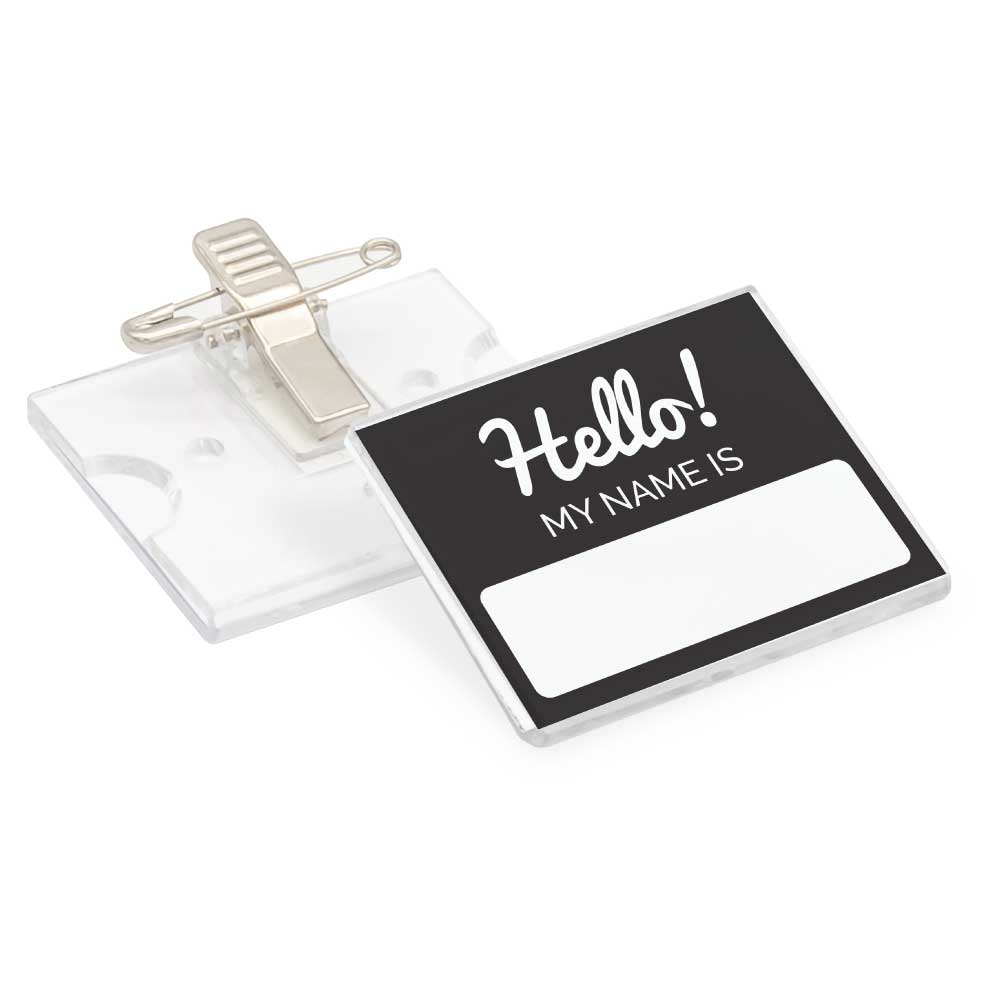 Reusable Acrylic Name Badges | Promotional Gifts Suppliers